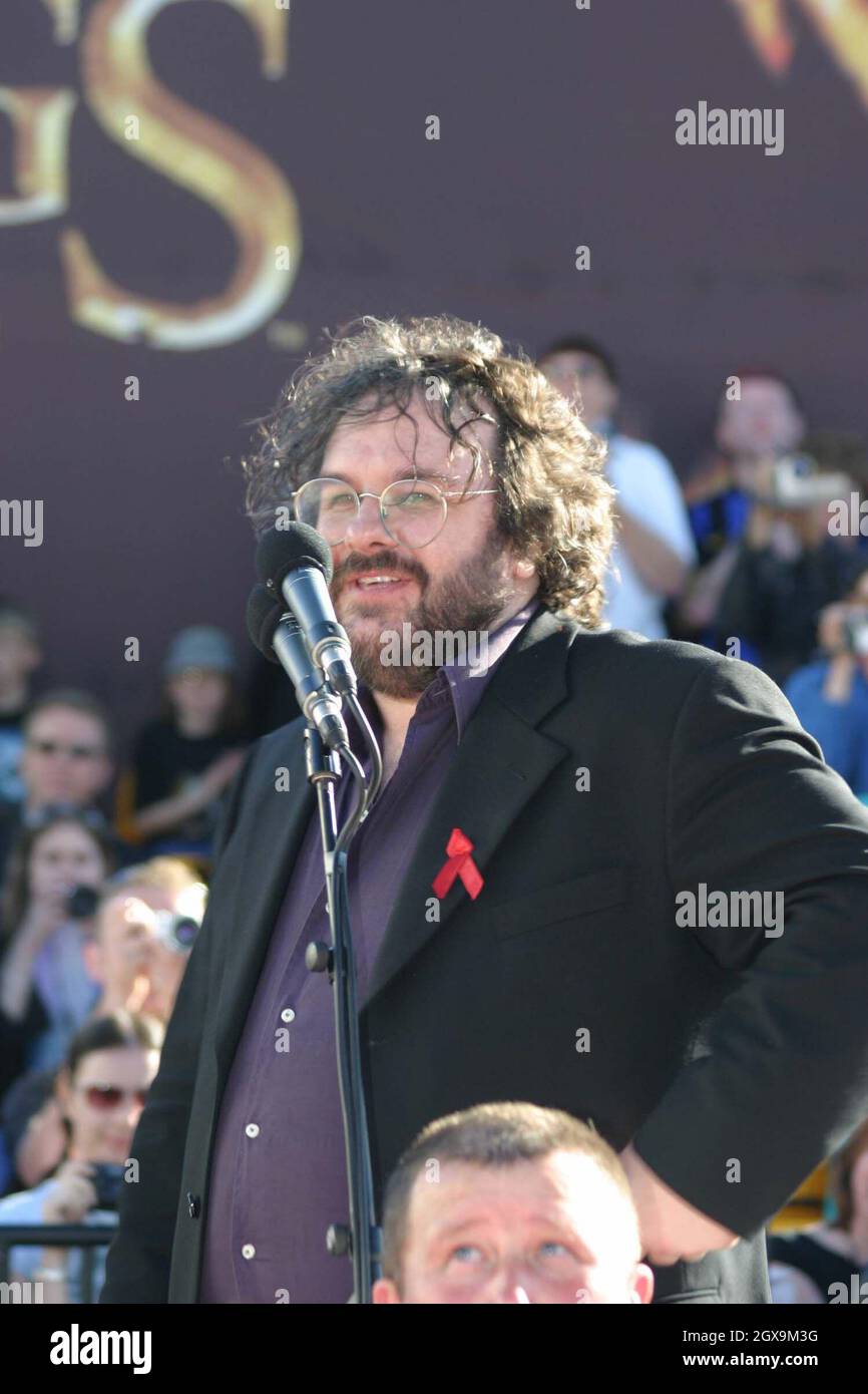 Peter Jackson at the Lord of the Rings 3 Premiere Day in New Zealand ...