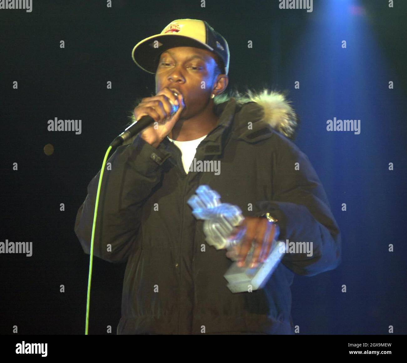 Dizzee Rascal with his MOST INSPIRING ACT award at the UMA (underground ...