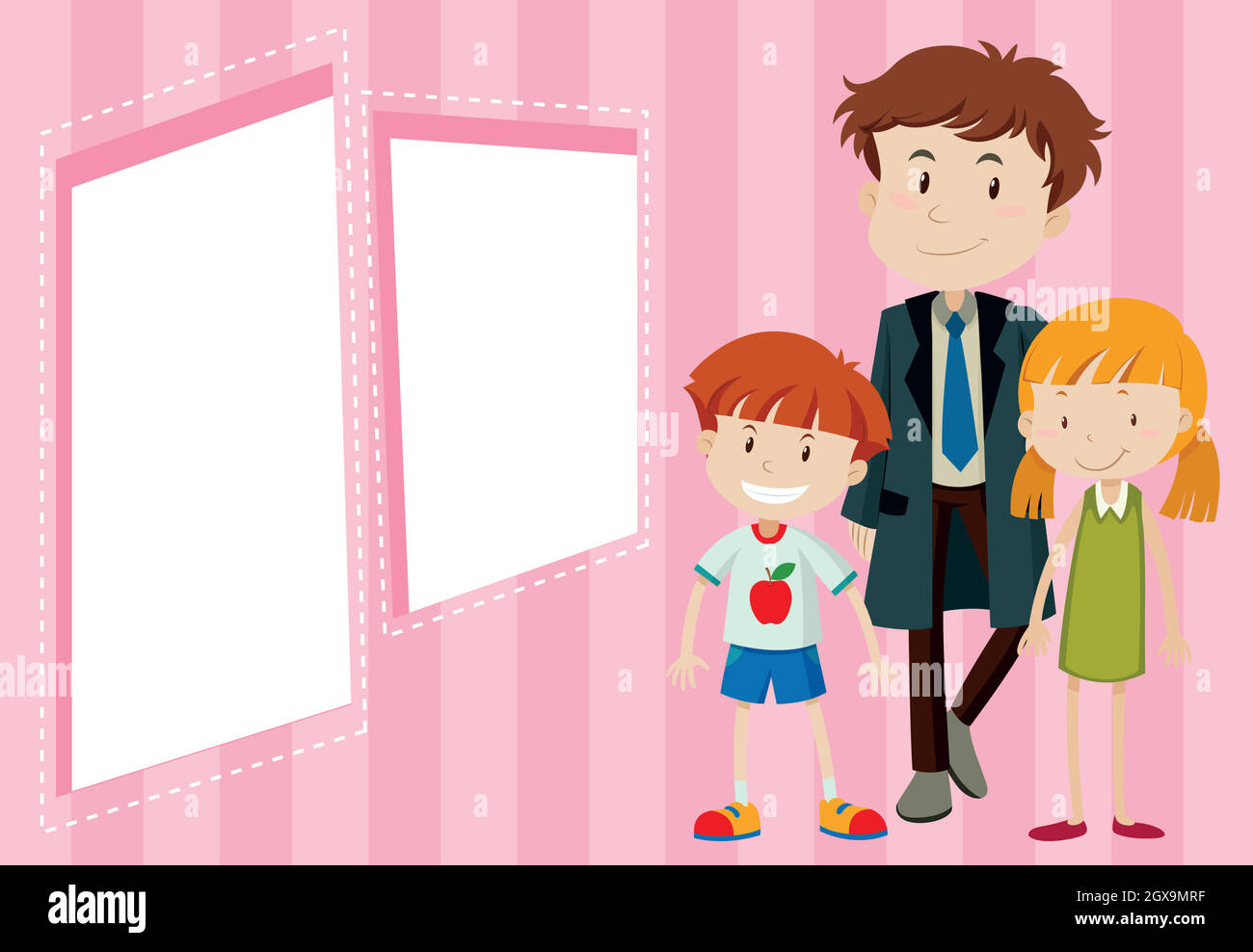 Father dad cute child Stock Vector Images - Alamy