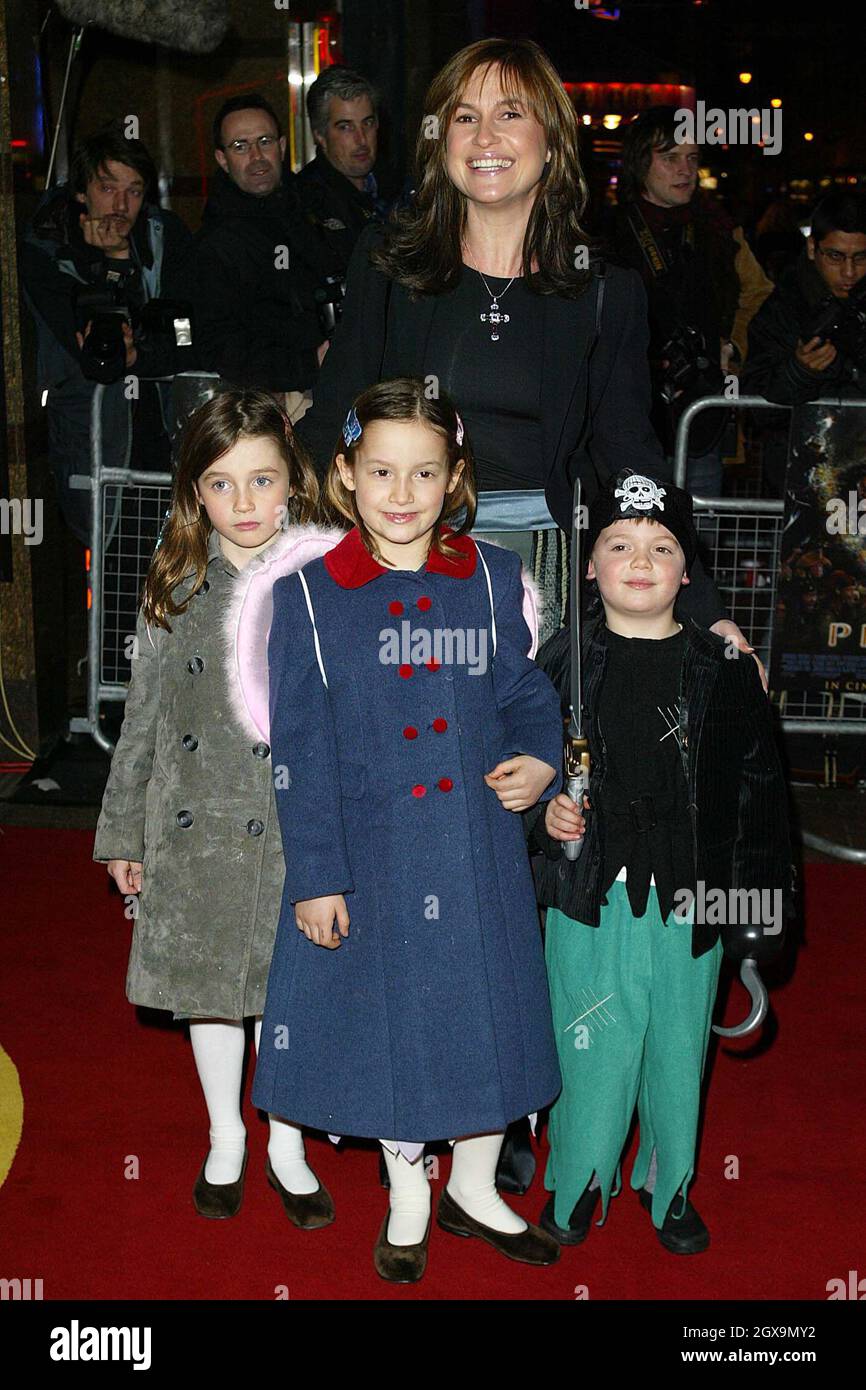 Emma Forbes and her children at the Premiere of 'Peter Pan' in ...