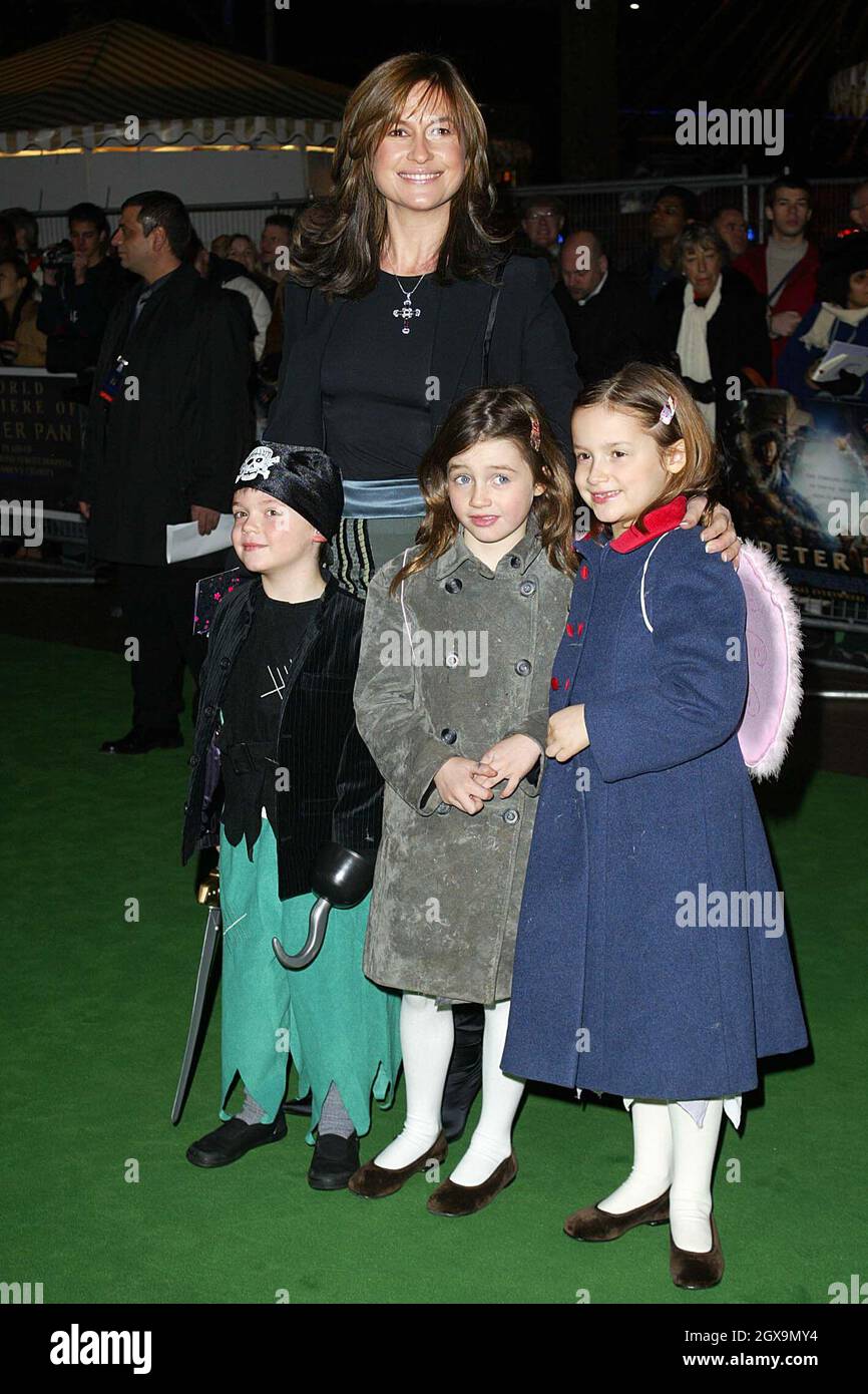 Emma Forbes and her children at the Premiere of 'Peter Pan' in ...