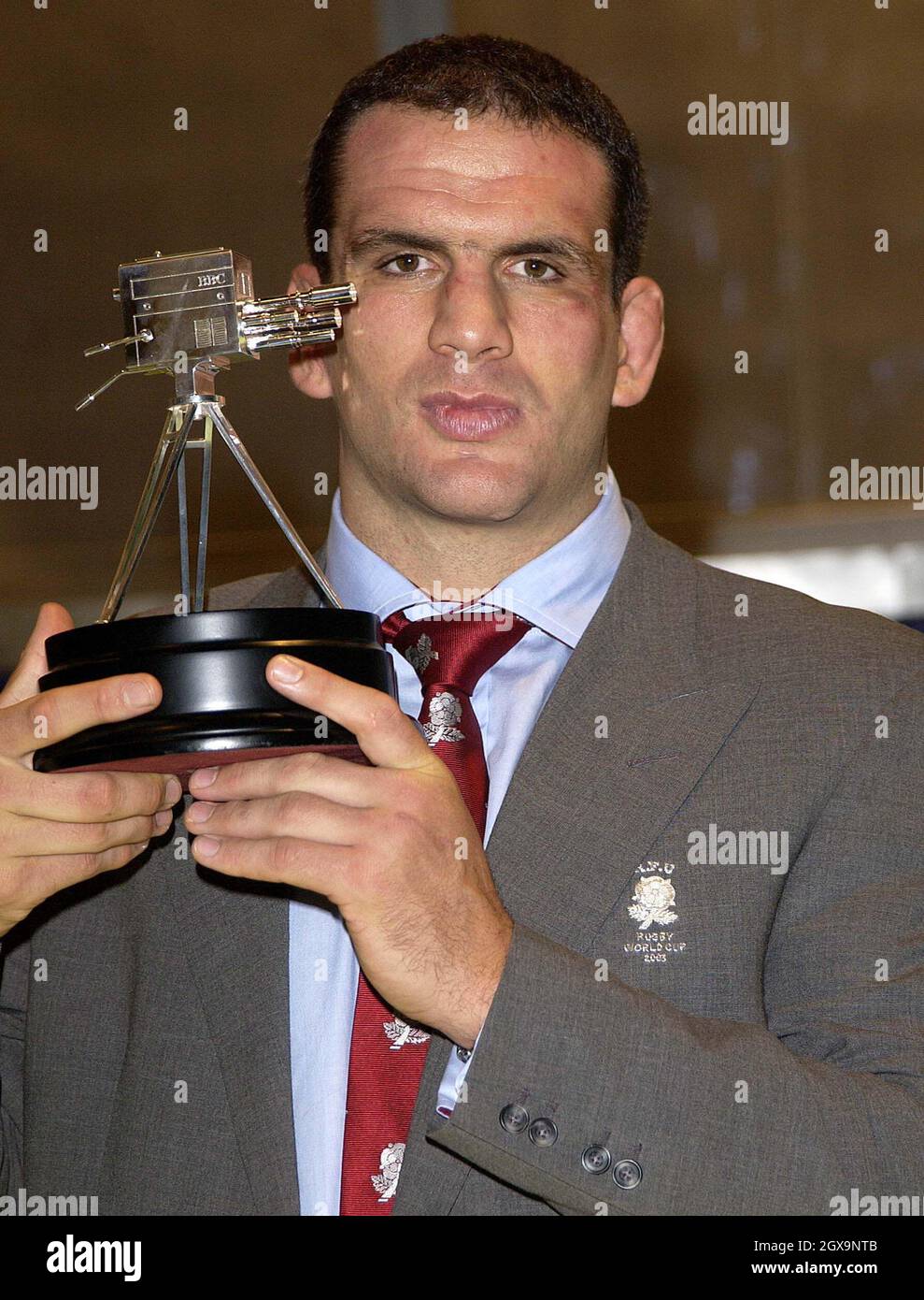 Martin Johnson, England Rugby Union captain, at the BBC Sports ...