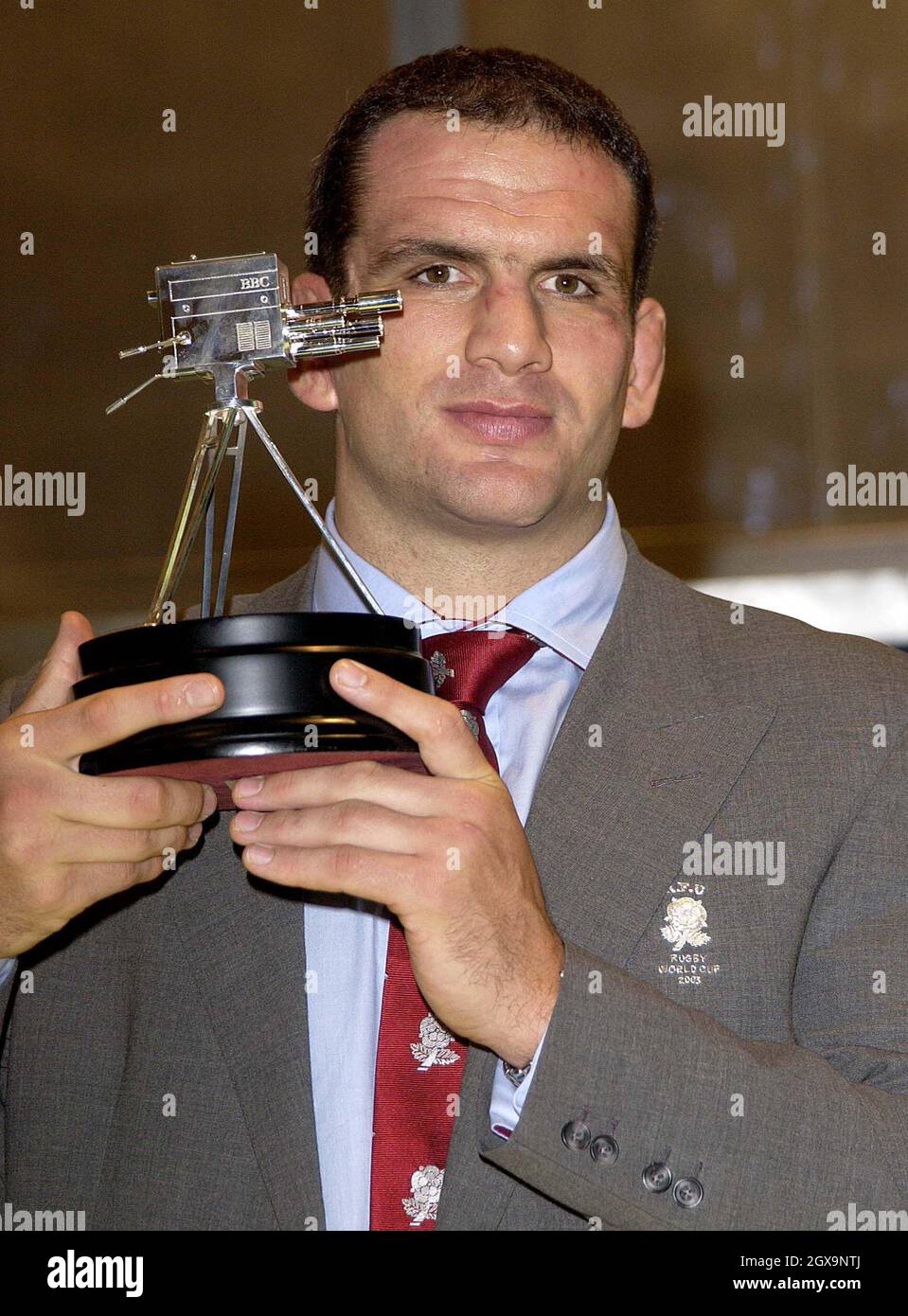 Martin Johnson, England Rugby Union captain, at the BBC Sports ...