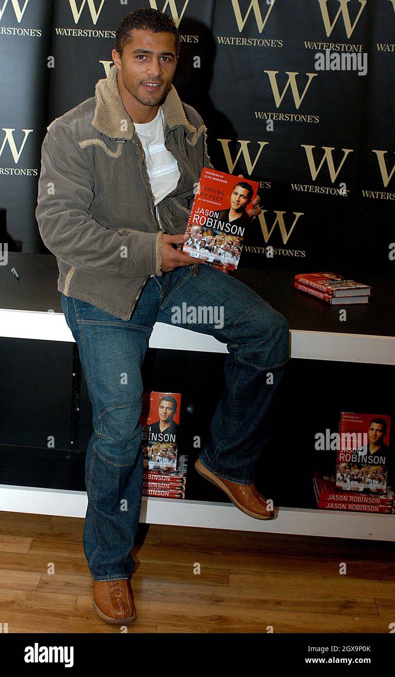 Jason Robinson at the signing of his autobiography at Waterstone's ...