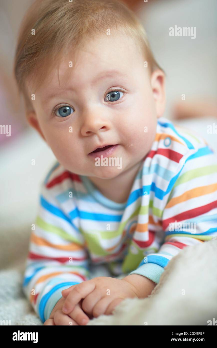 cute little newborn baby smilling at home Stock Photo - Alamy cute little newborn baby smilling at home Stock Photo - Alamy