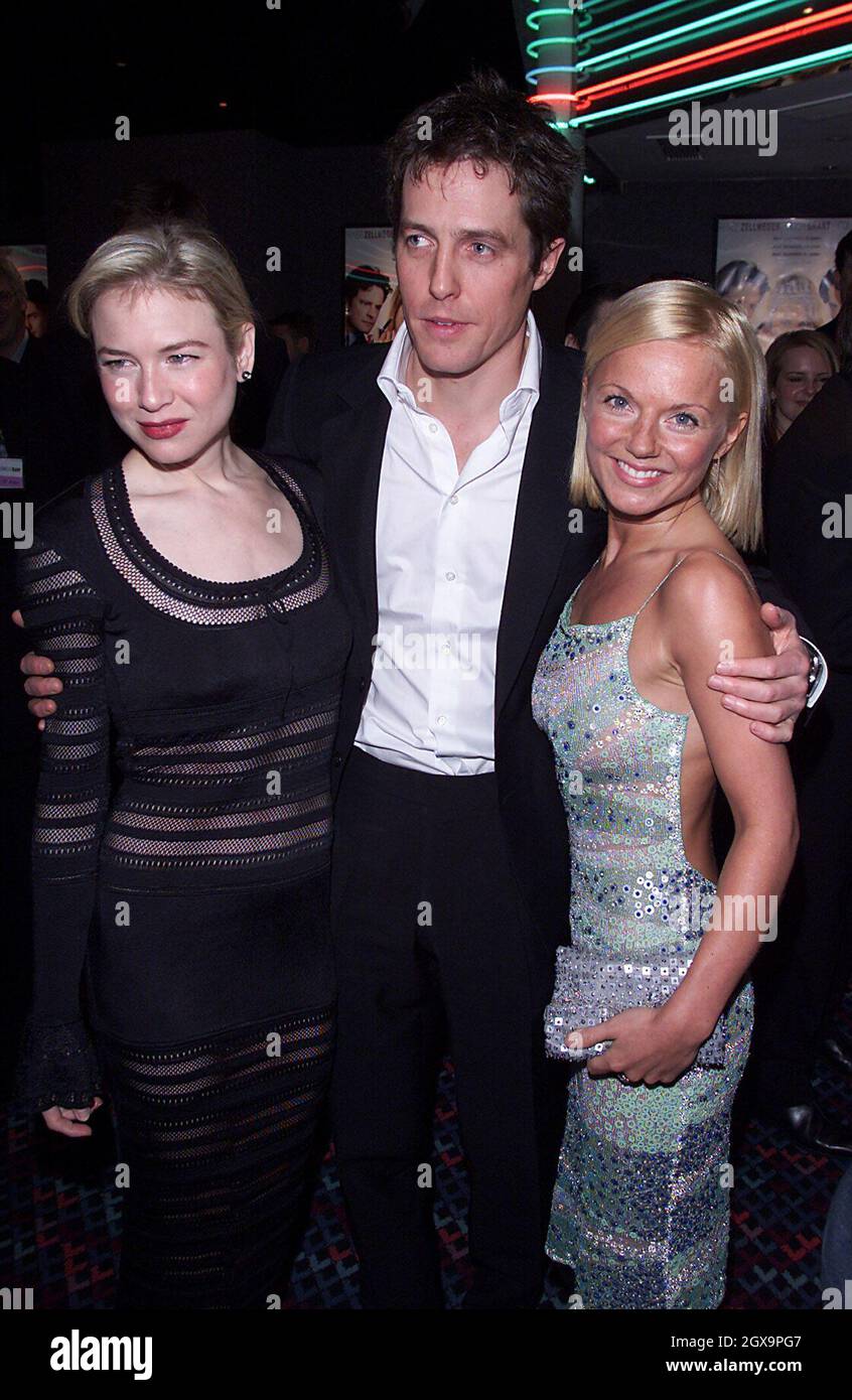Geri Halliwell, Renee Zellweger and Hugh Grant attend the premiere of ...