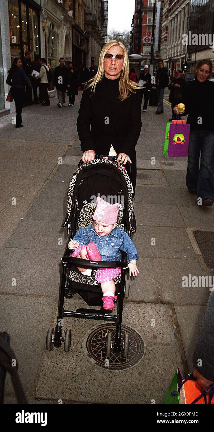 Meg Mathews and daughter Anais Gallagher arrive at Sloane Street Shop ...