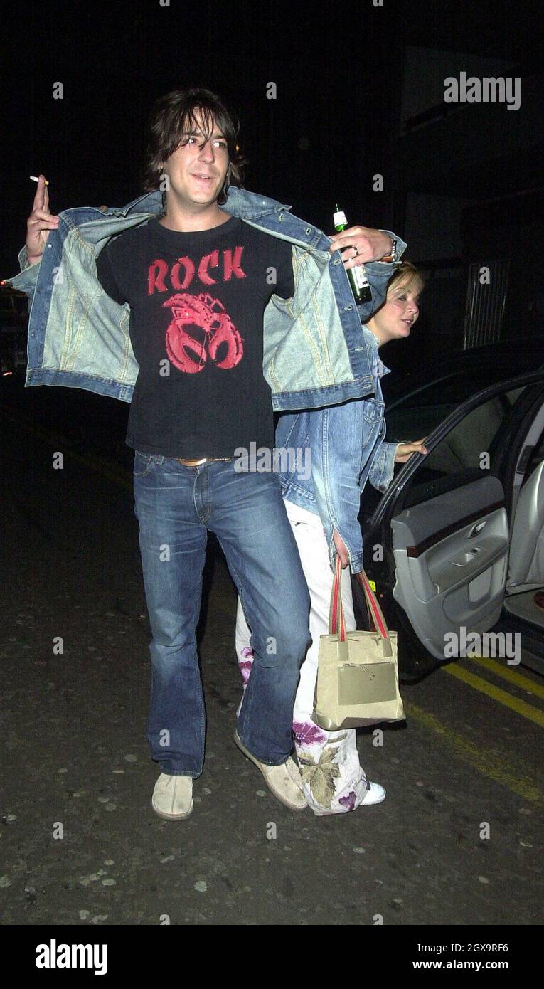 GAIL PORTER & BOYFRIEND- WHO IS A MEMBER OF THE BAND "TOPLOADER".AT THE ...