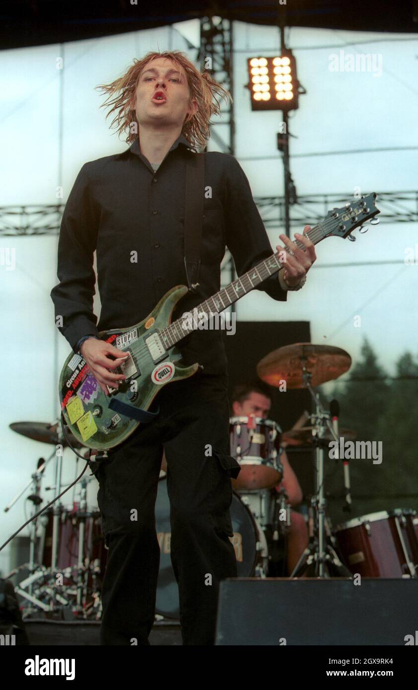 Silverchair perform at Thunderbird Stadium as a part of Edgefest in ...