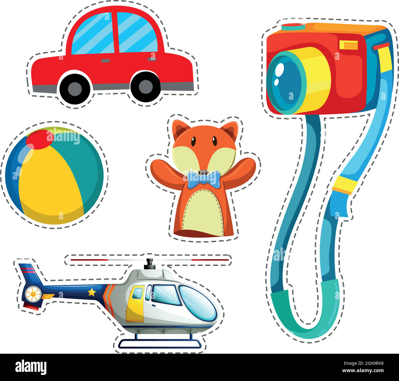 Object sticker Stock Vector Images - Alamy