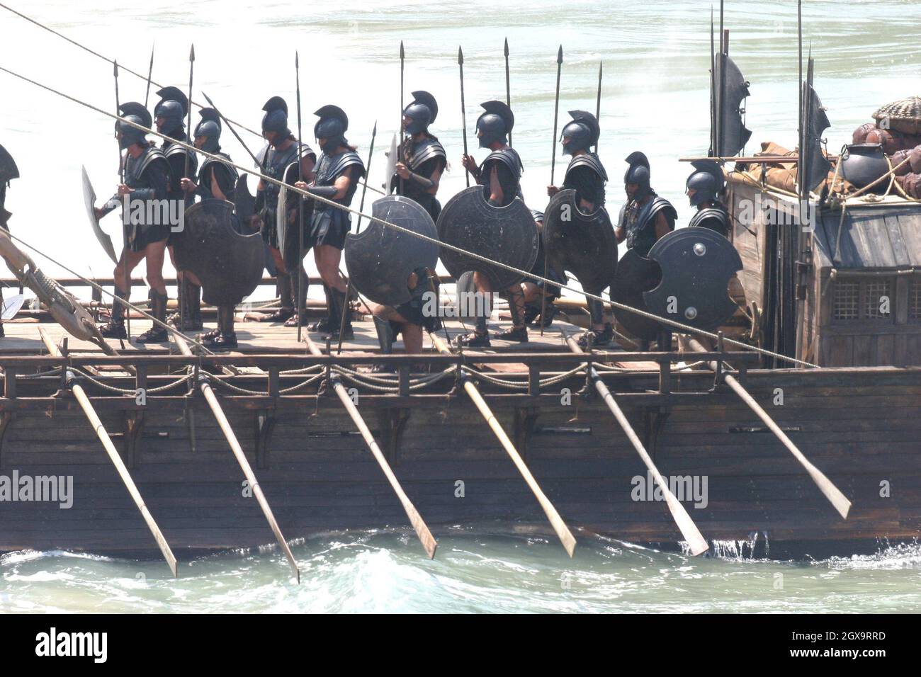 Brad Pitt on the set of Troy in Malta Stock Photo - Alamy