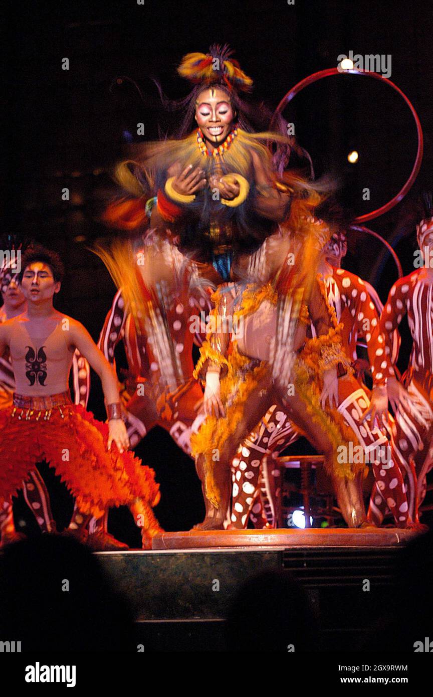 The dress rehersal of the Cirque Du Soleil at the Royal Albert Hall ...
