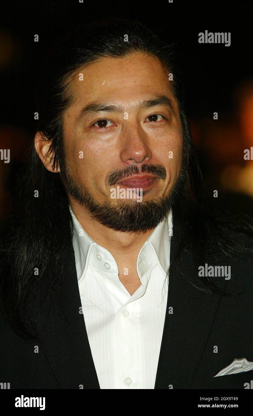 Hiroyuki Sanada at the London premiere of The Last Samurai Stock Photo ...