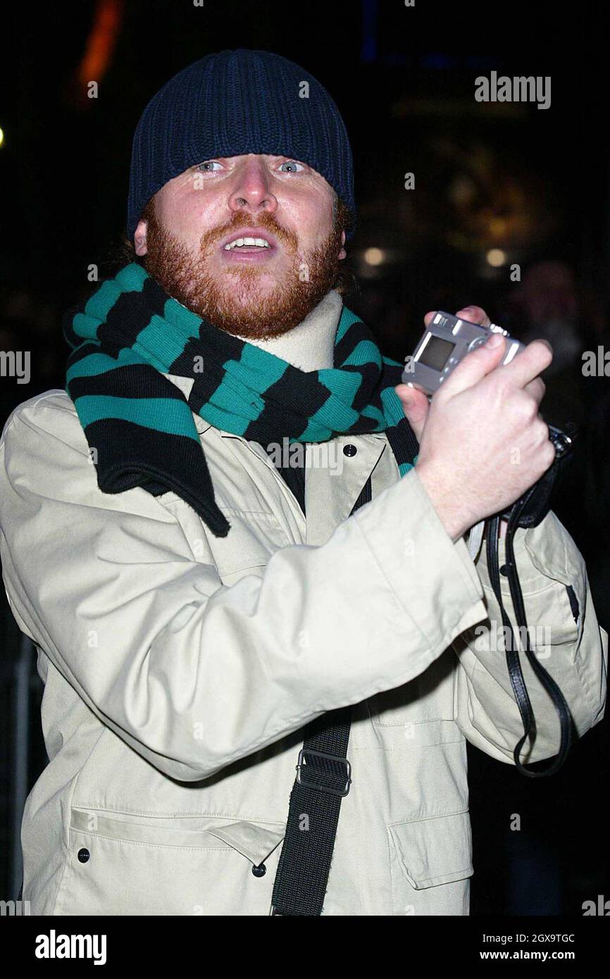 Avid Merrion at the European premiere of 'School of Rock' at Leicester ...