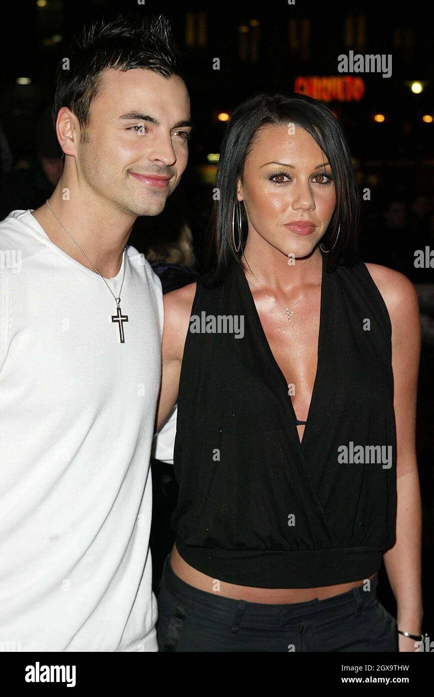 Michelle Heaton (Liberty X) and Andy Scott Lee at the European premiere ...
