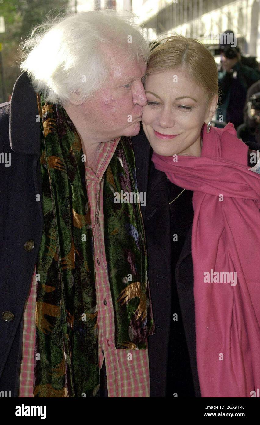 KEN RUSSELL AND GIRLFRIEND ARRIVES AT THE SAVOY FOR THE KEN RUSSELL AND ...