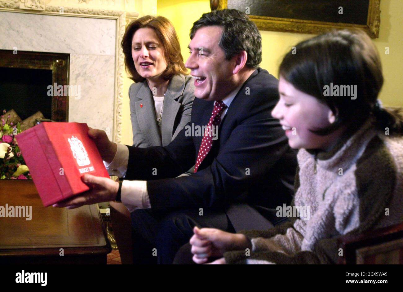 Chancellor of the Exchequer Gordon Brown and his wife Sarah meet 12 ...