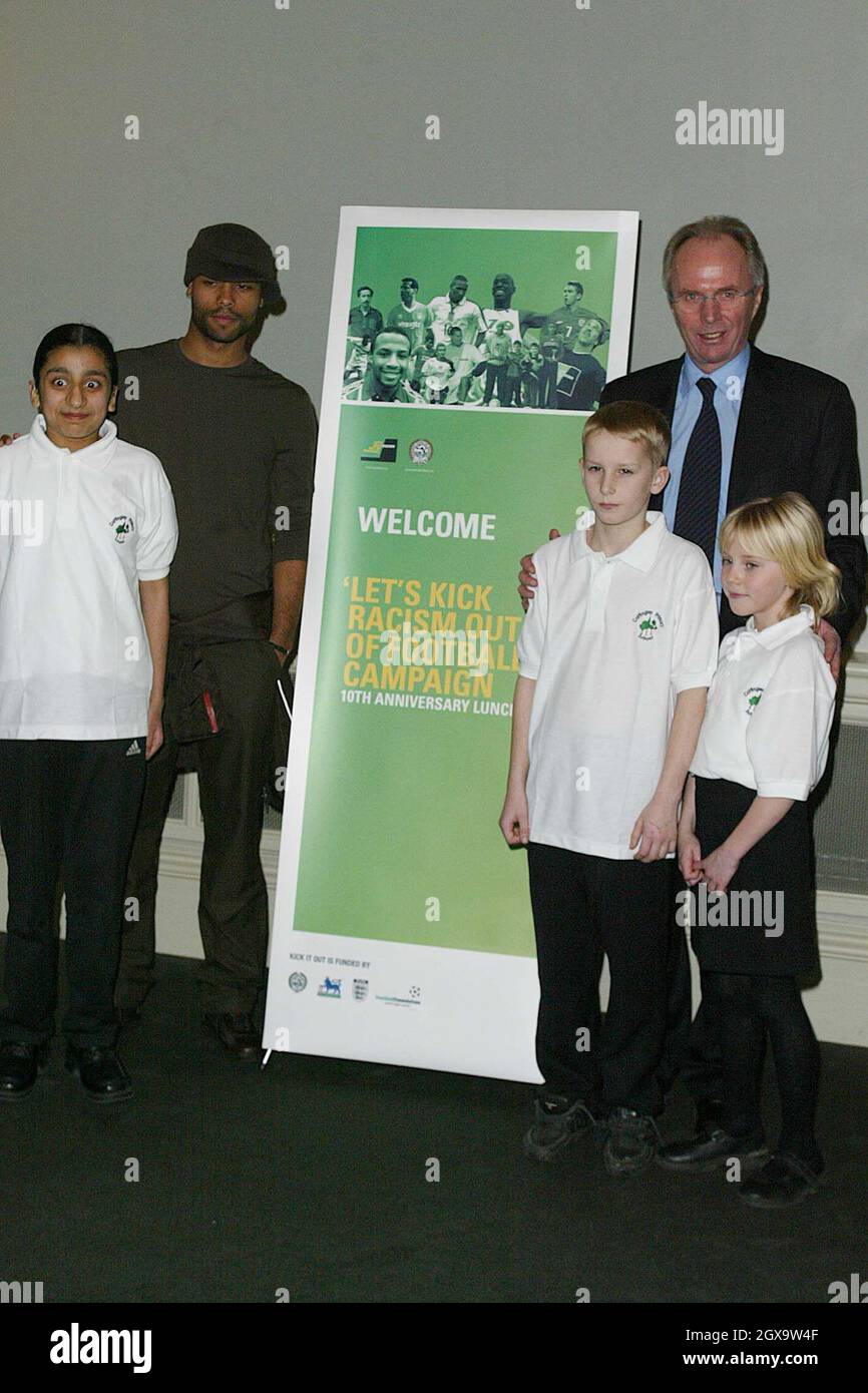 Ashley Cole and Sven Goran Eriksson at the Top names to toast football ...
