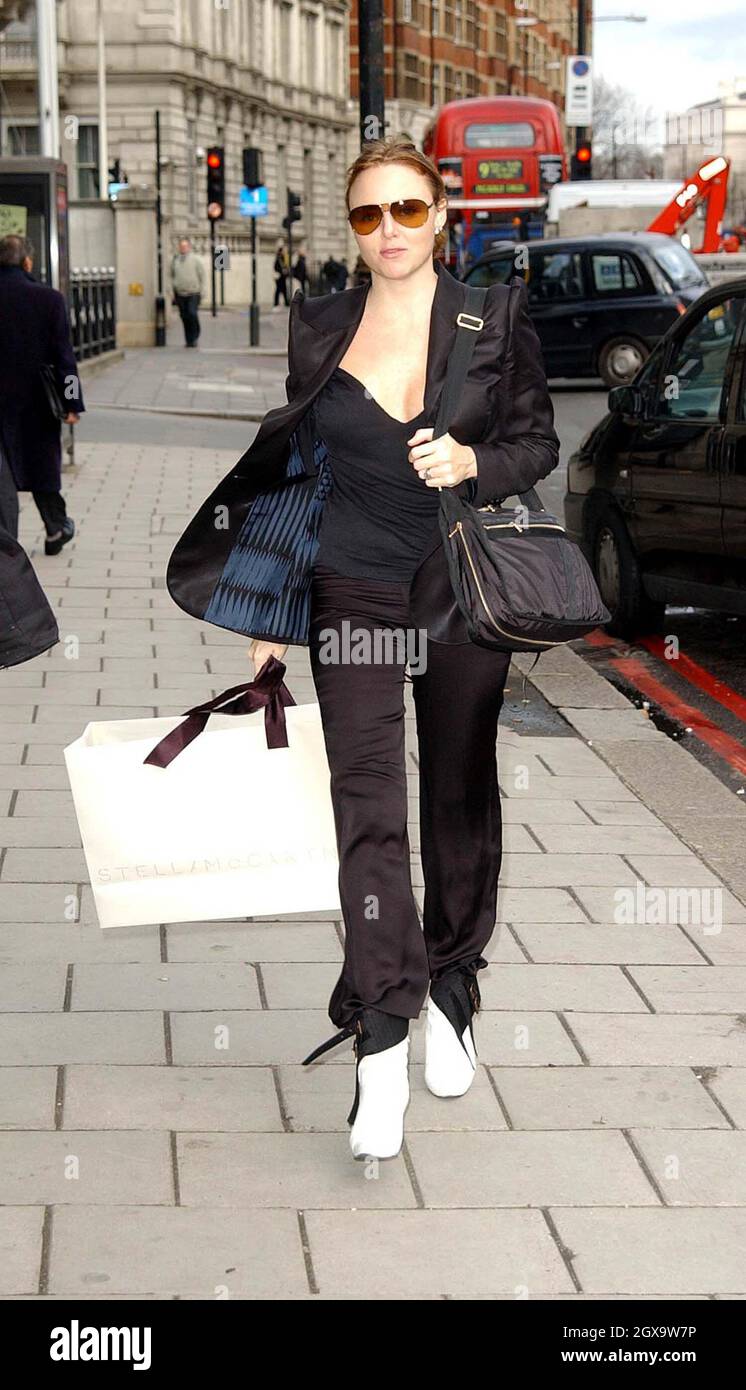 Stella McCartney arrving at a Central London Hotel just after her ...