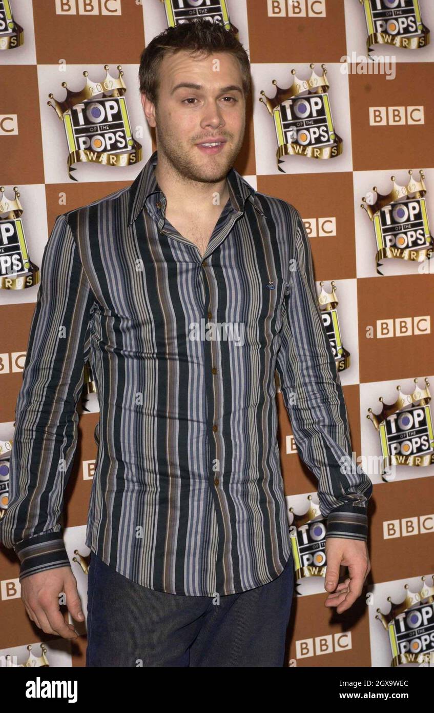 Daniel Bedingfield in TOTP 2002 Awards in Manchester Evening News Arena ...
