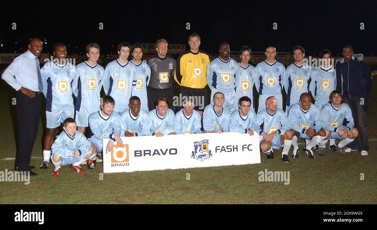 John Leslie pictured at Celebrity football held at Hendon Football Club ...