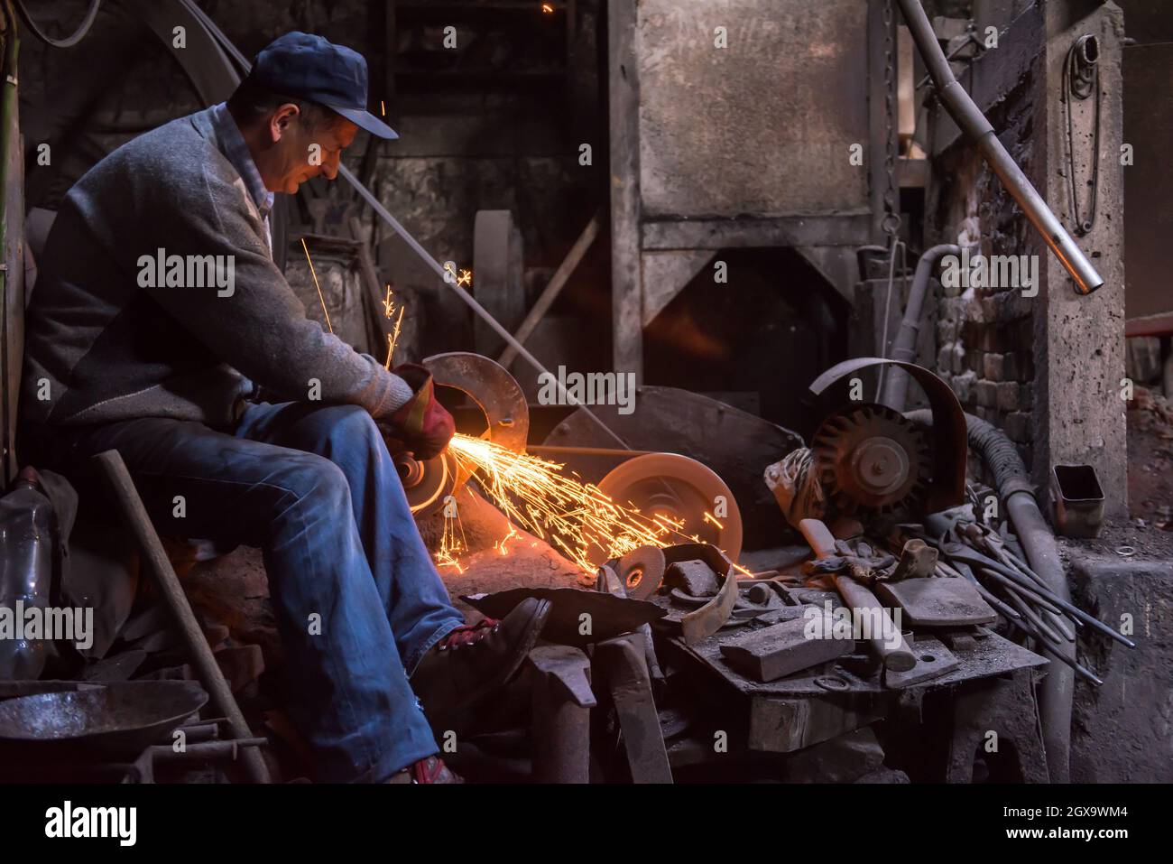 Sword making tools hi-res stock photography and images - Alamy
