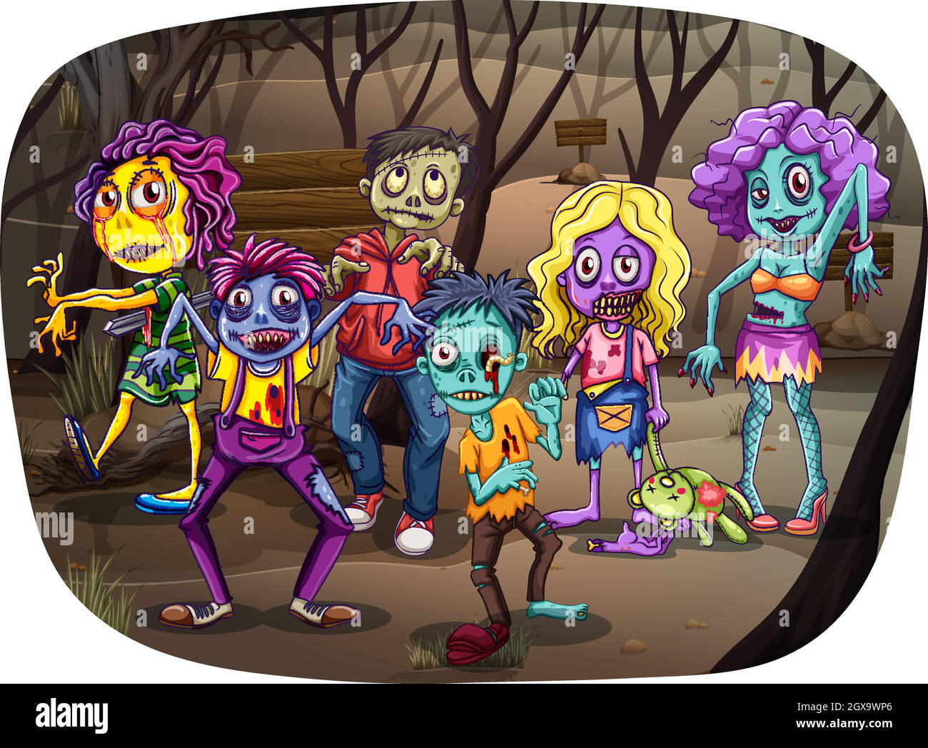 Dead walk Stock Vector Images - Alamy