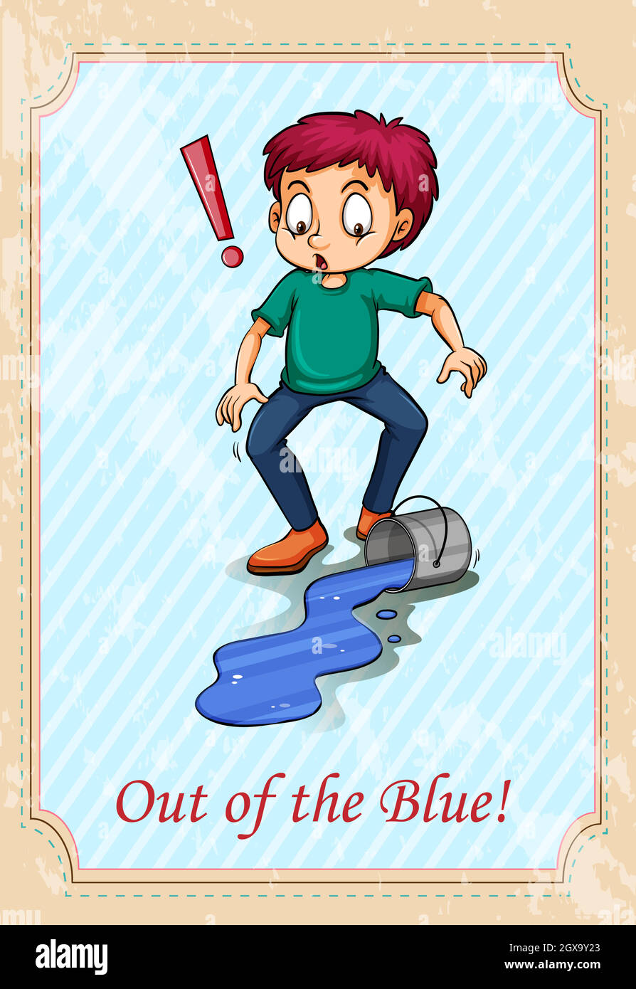 Out of the blue Stock Vector Image & Art - Alamy