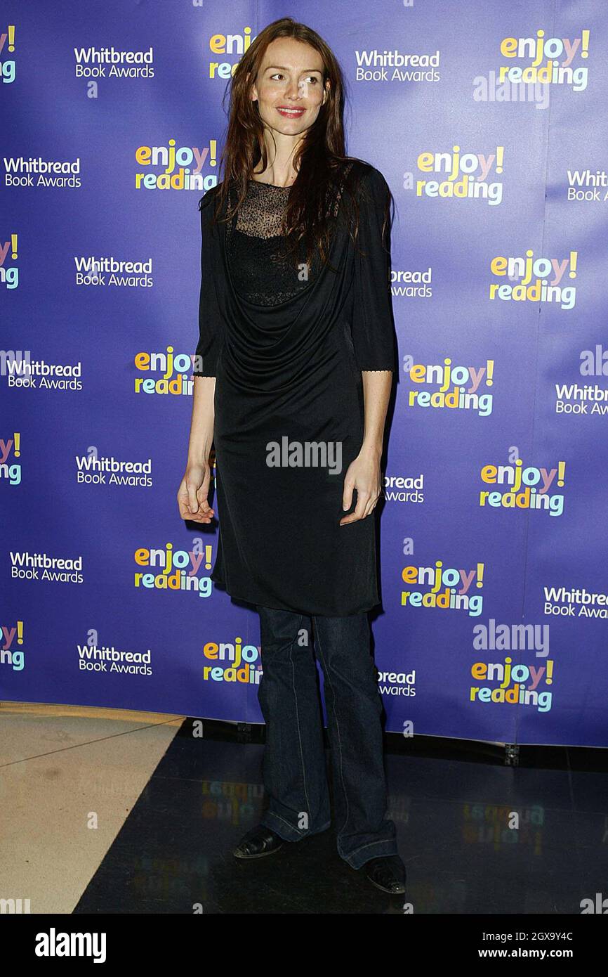 Saffron Burrows at the 2003 Whitbread Book Awards Winners in London ...