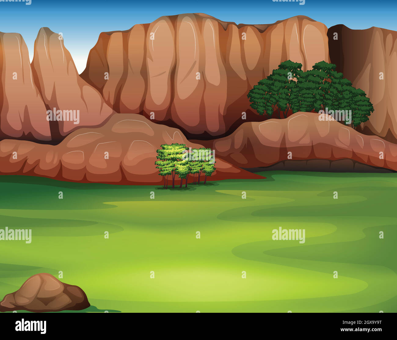 Beautiful landscape view Stock Vector Images - Alamy