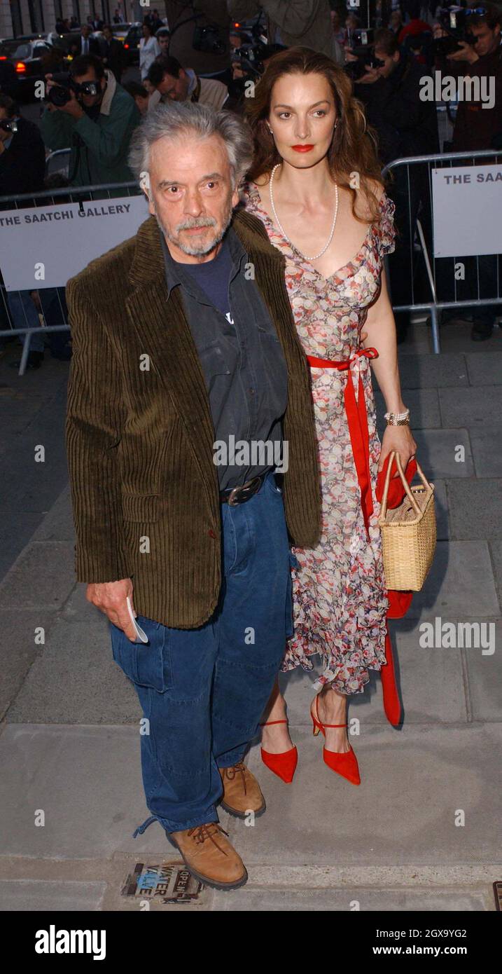 David Bailey and wife at the London County Hall for the opening night ...