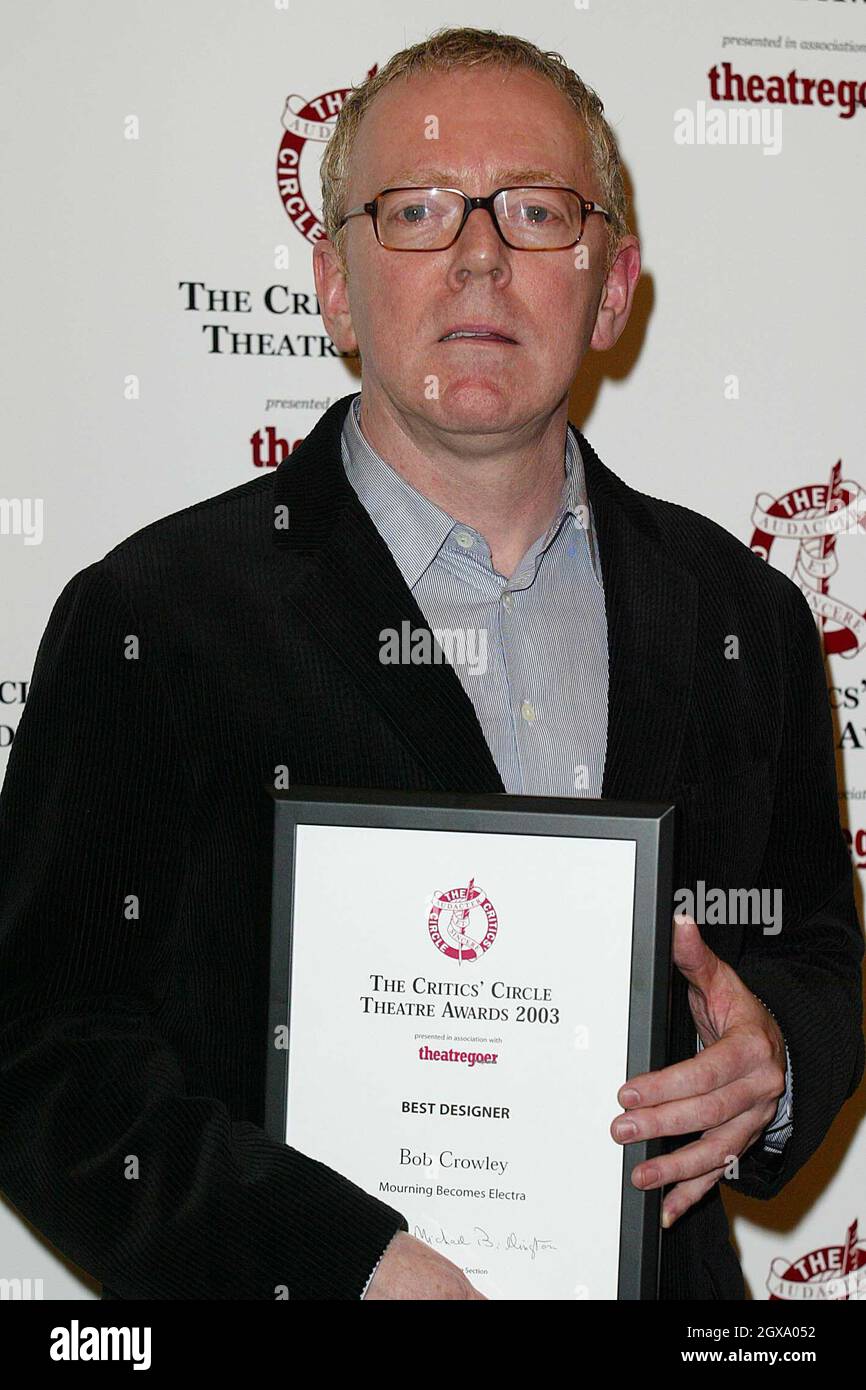 Bob Crowley at the Critics' Circle Theatre Awards 2003 Stock Photo - Alamy