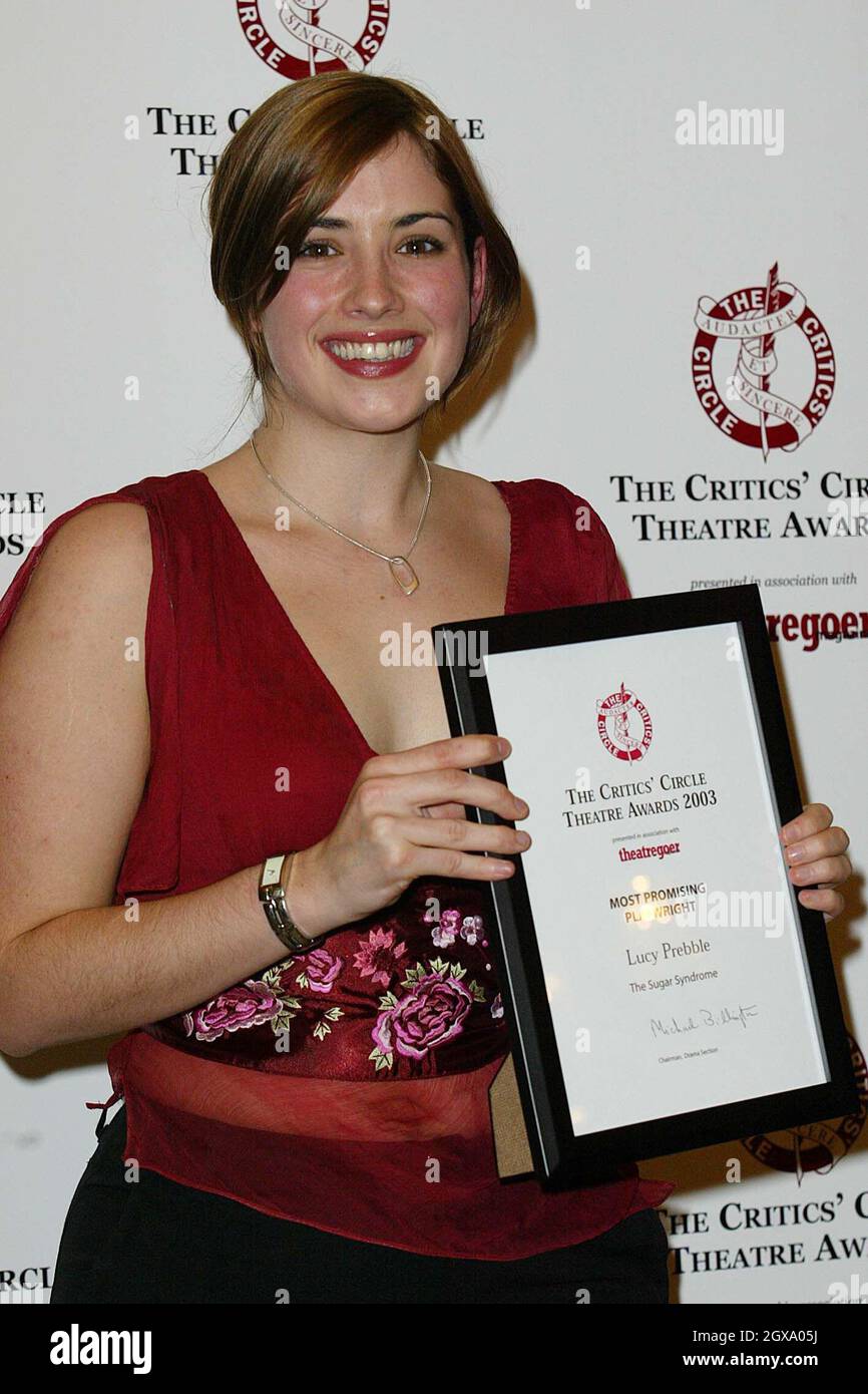 Lucy Prebble at the Critics' Circle Theatre Awards 2003 Stock Photo - Alamy
