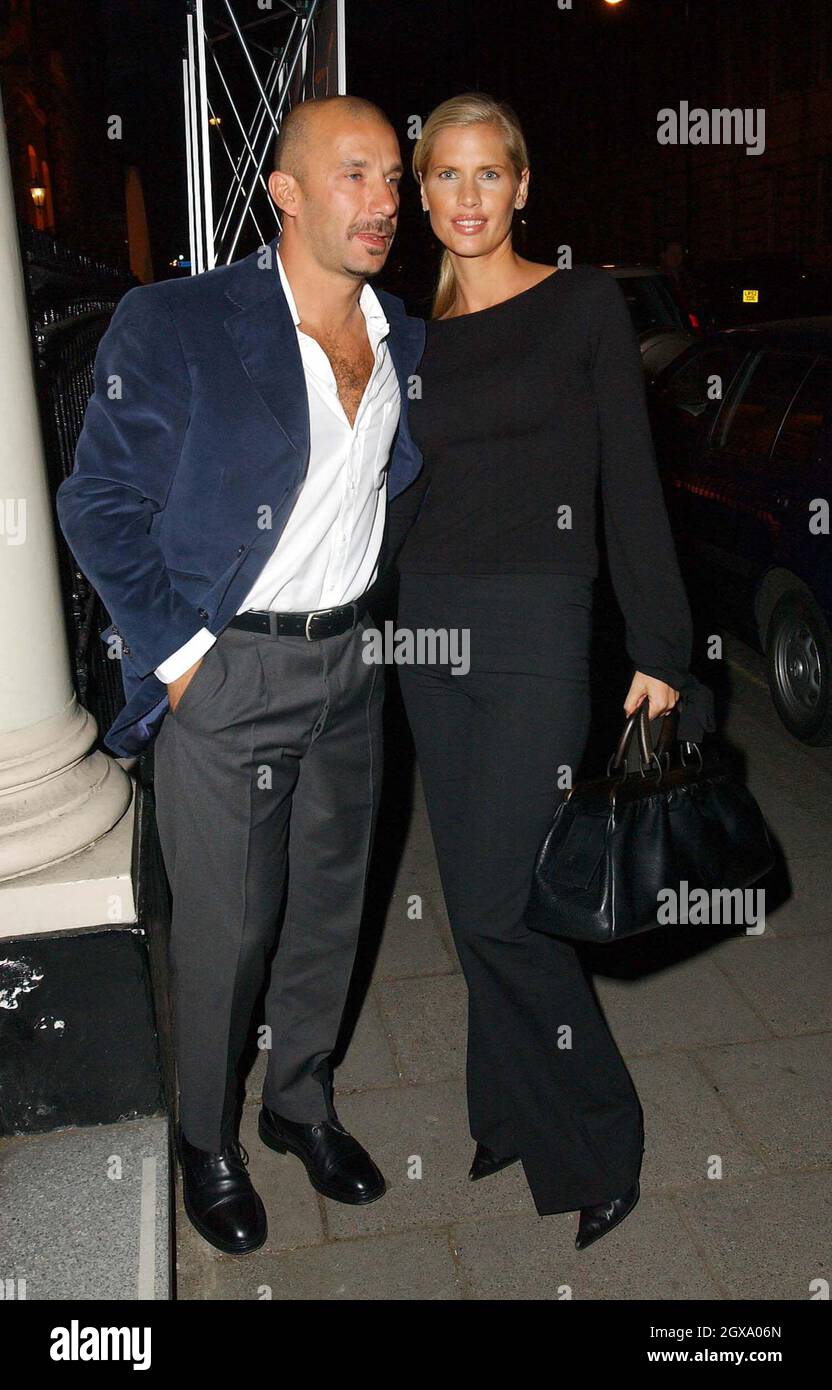 Gian Luca Vialli with stunning blonde with her son Zak's wife at the ...