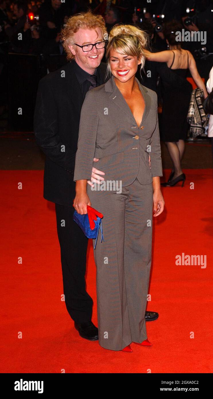 Chris Evans and Billie Piper pictured arriving at the BAFTAS Stock ...