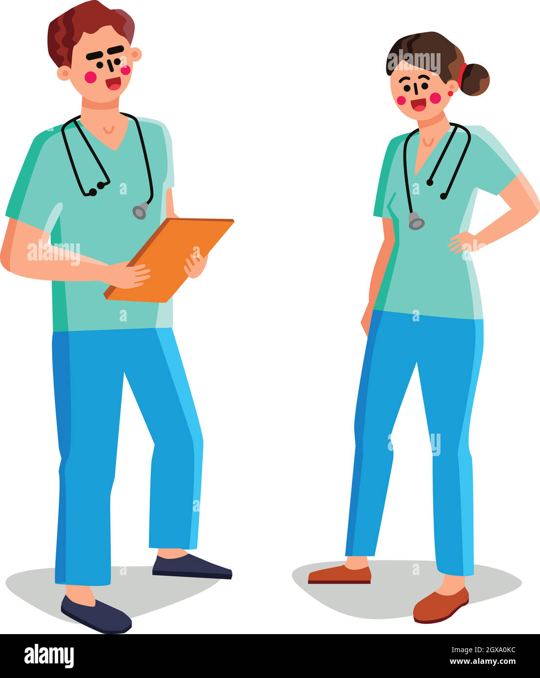 Female doctor talking to male patient Cut Out Stock Images & Pictures ...
