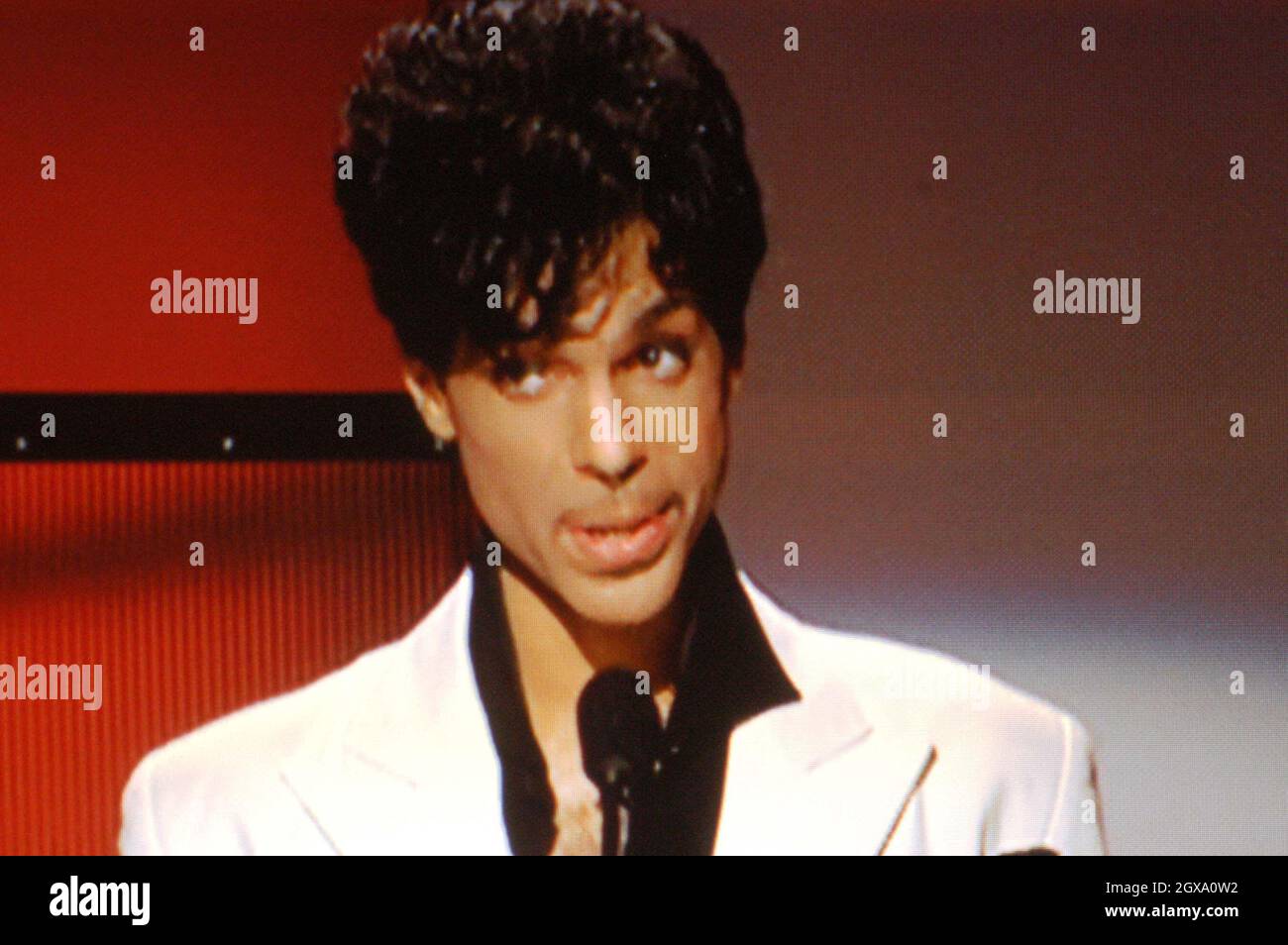 Prince from the Monitors accepting his awards at the 19th Annual Rock ...