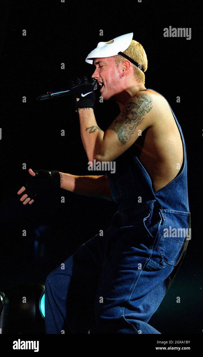 Eminem performing live in Manchester Stock Photo - Alamy