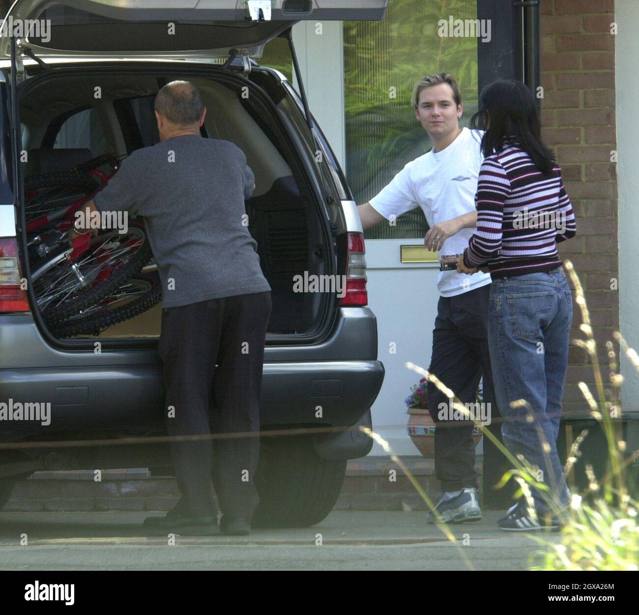 Jack Ryder and Kym Marsh outside their home. Jack brought home 2 ...