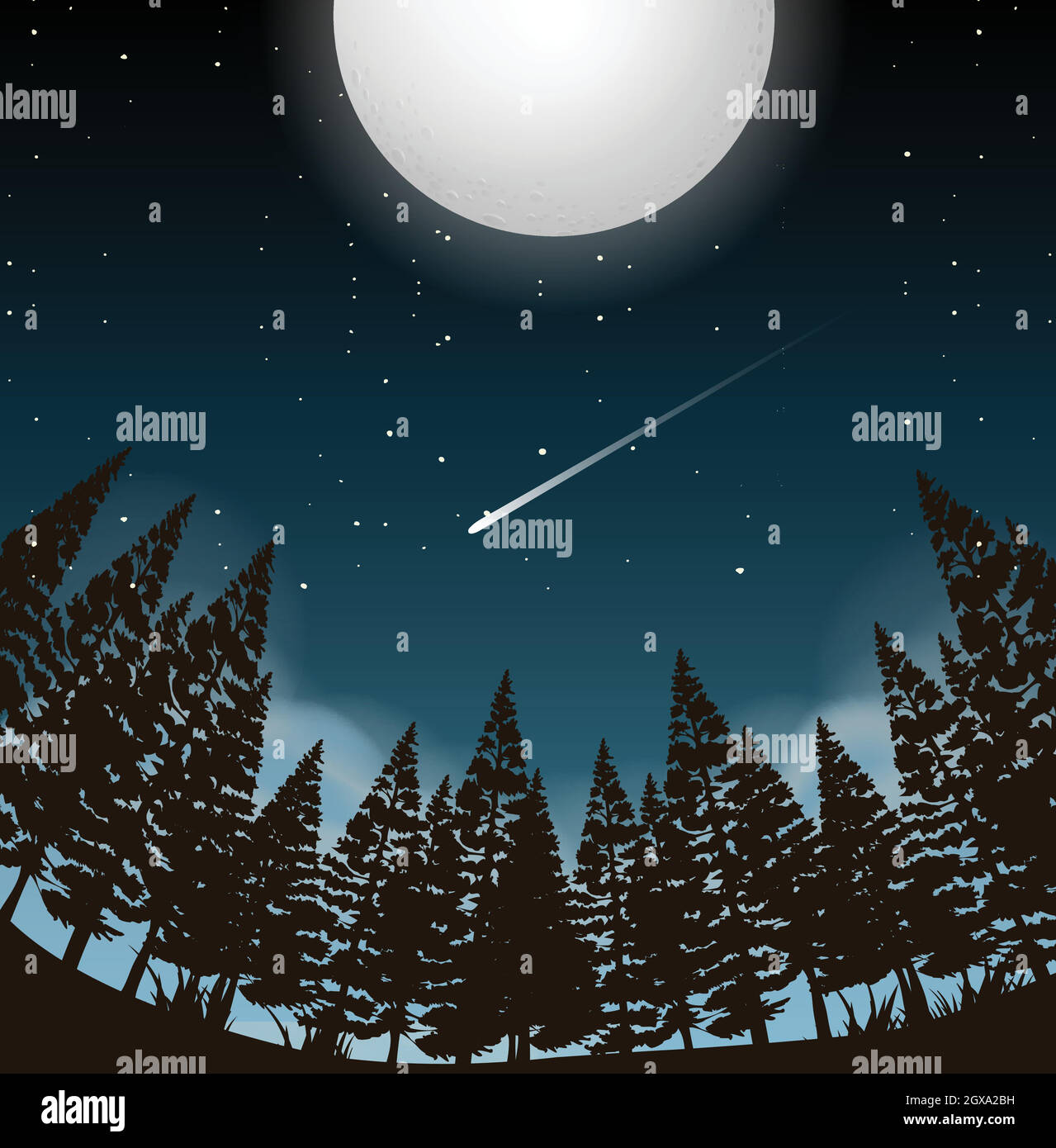 Moon shadows Stock Vector Images - Alamy