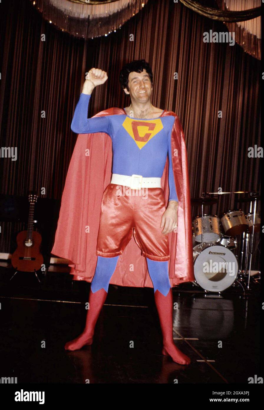 Russ Abbot superman costume Stock Photo - Alamy