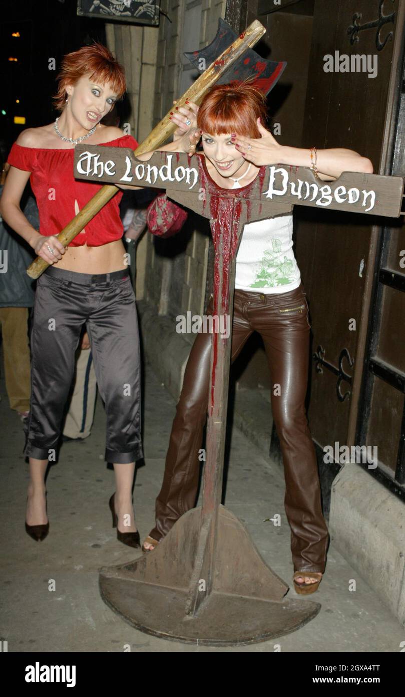 The Cheeky Girls at London Dungeon's Traitor: Boat Ride to Hell. It is ...