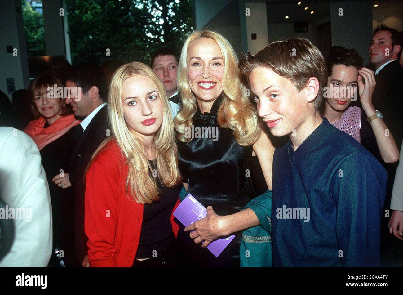 Jerry Hall and her daughter Elizabeth and son Chris at the Rogue Trader ...