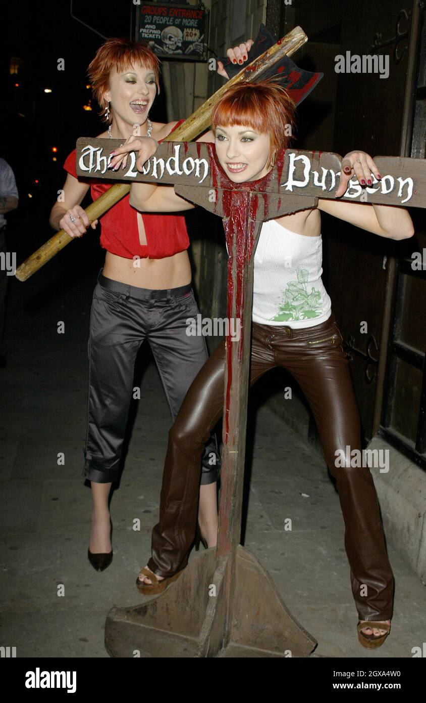 The Cheeky Girls at London Dungeon's Traitor: Boat Ride to Hell. It is ...