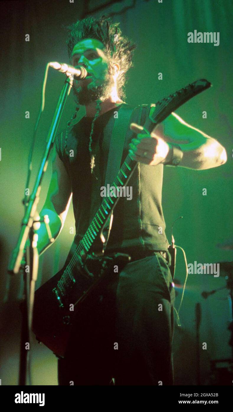 Static X performing live in concert for the Family Values tour in ...