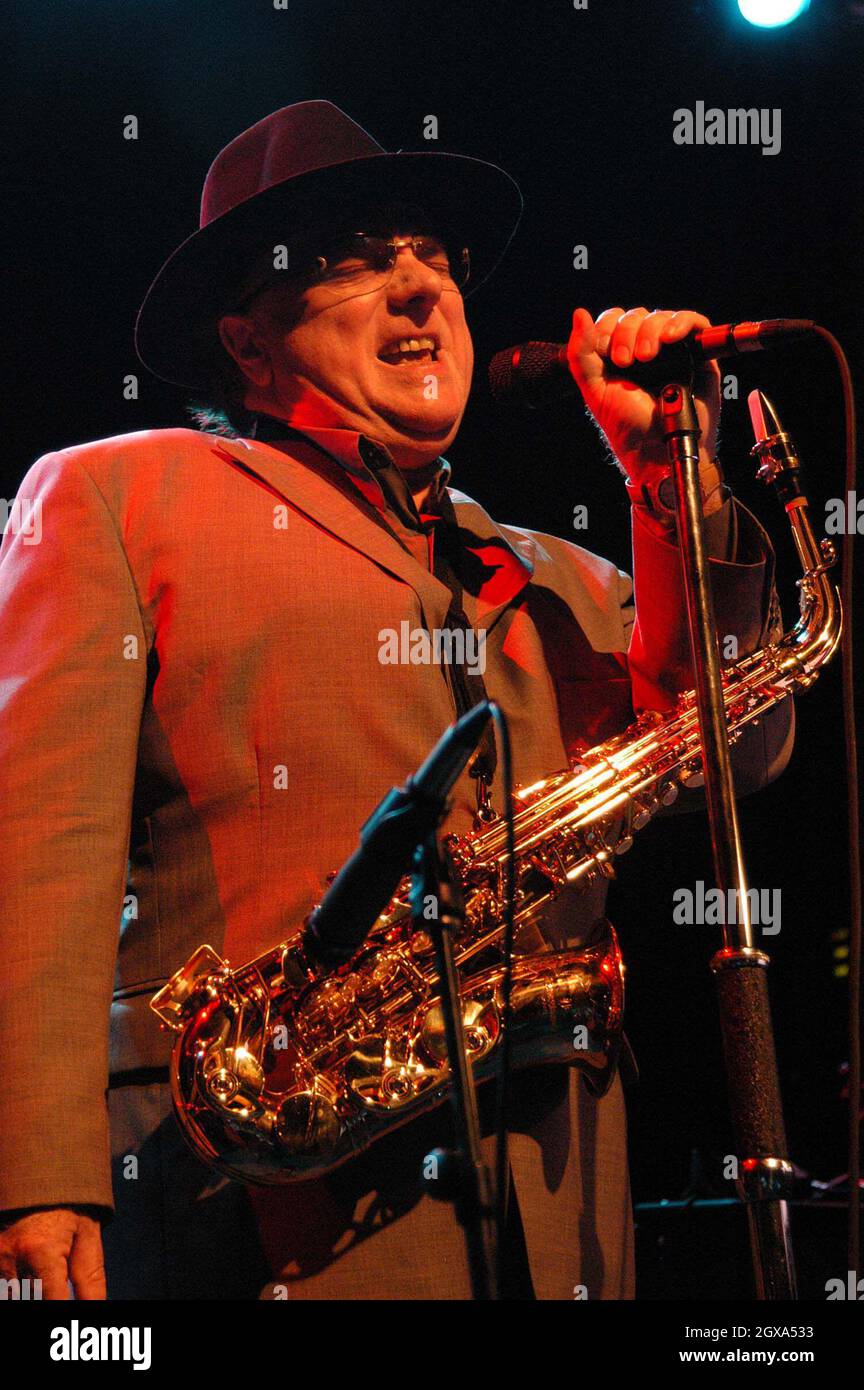 Van Morrison performing live at the Irving Plaza Stock Photo - Alamy