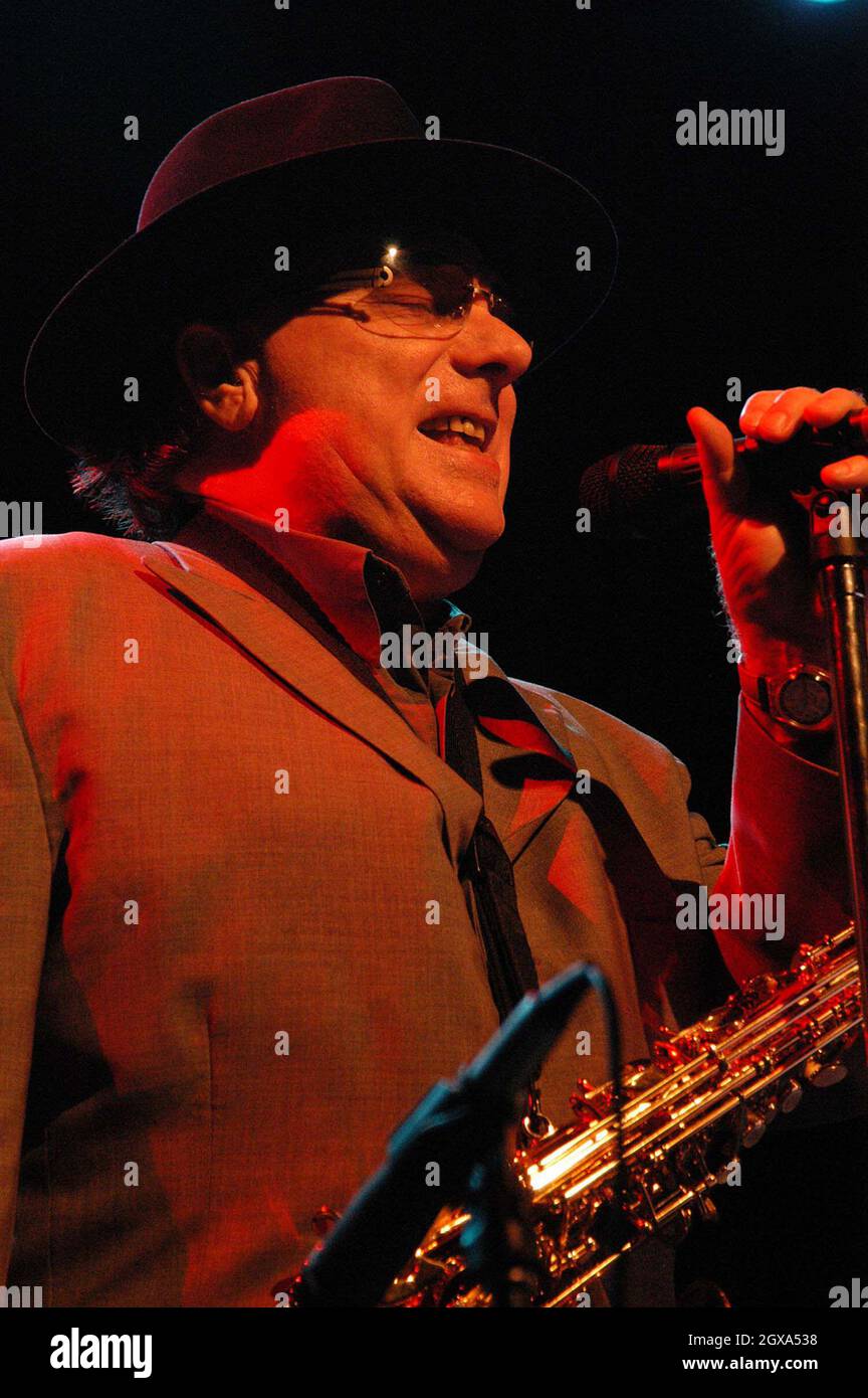 Van Morrison performing live at the Irving Plaza Stock Photo - Alamy