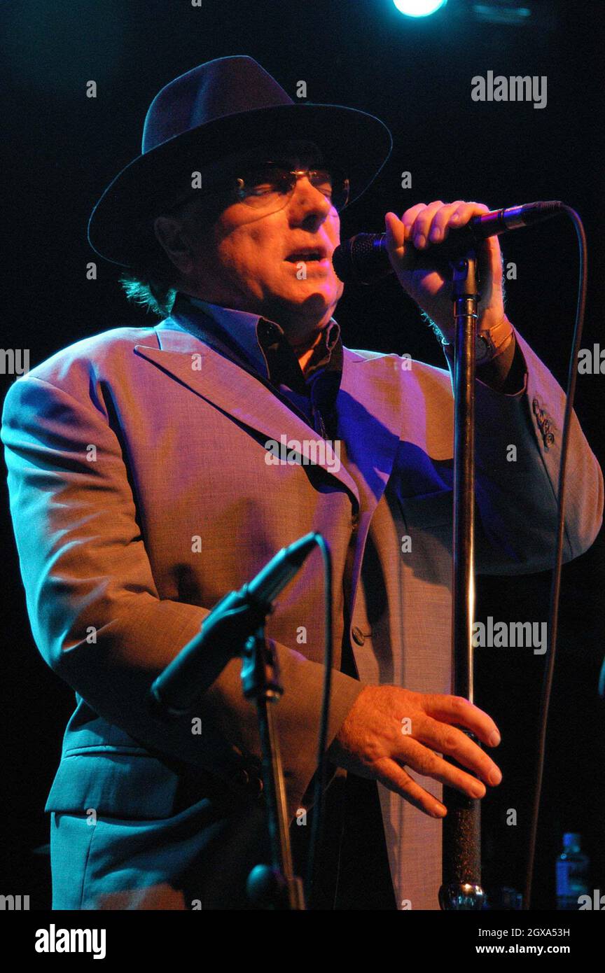 Van Morrison performing live at the Irving Plaza Stock Photo - Alamy
