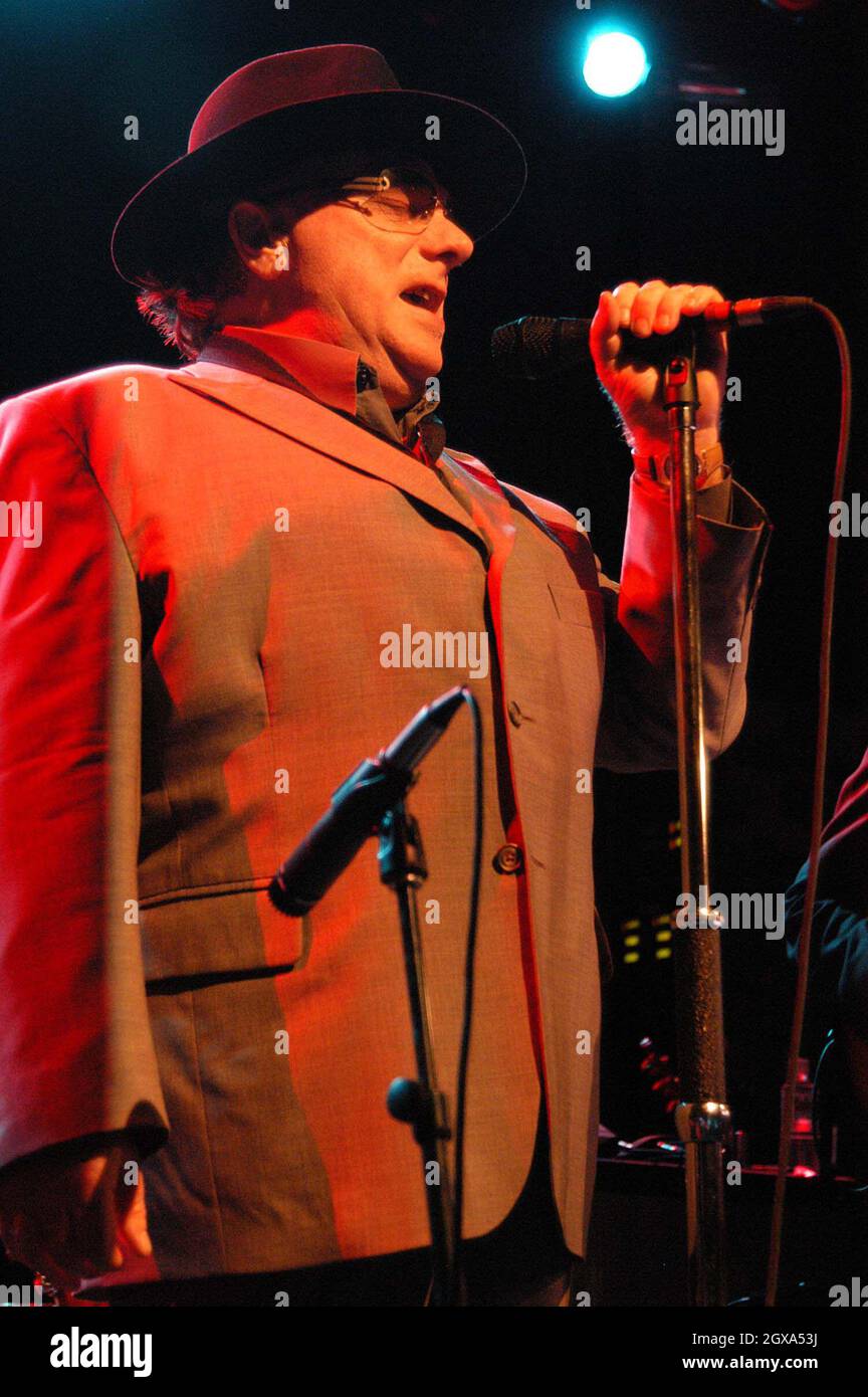 Van Morrison performing live at the Irving Plaza Stock Photo - Alamy