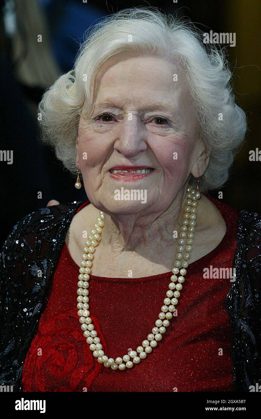 Marguerite Patten at the Book Awards at the Grosvenor House Hotel Stock ...